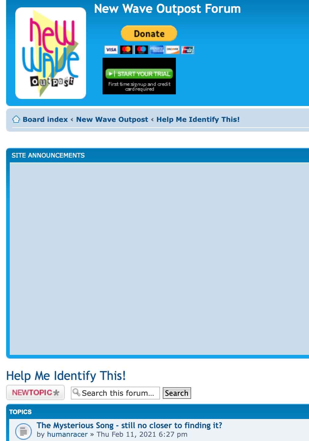 New Wave Newsflash: Most Mysterious Song On Internet Identified! | Post-Punk Monk